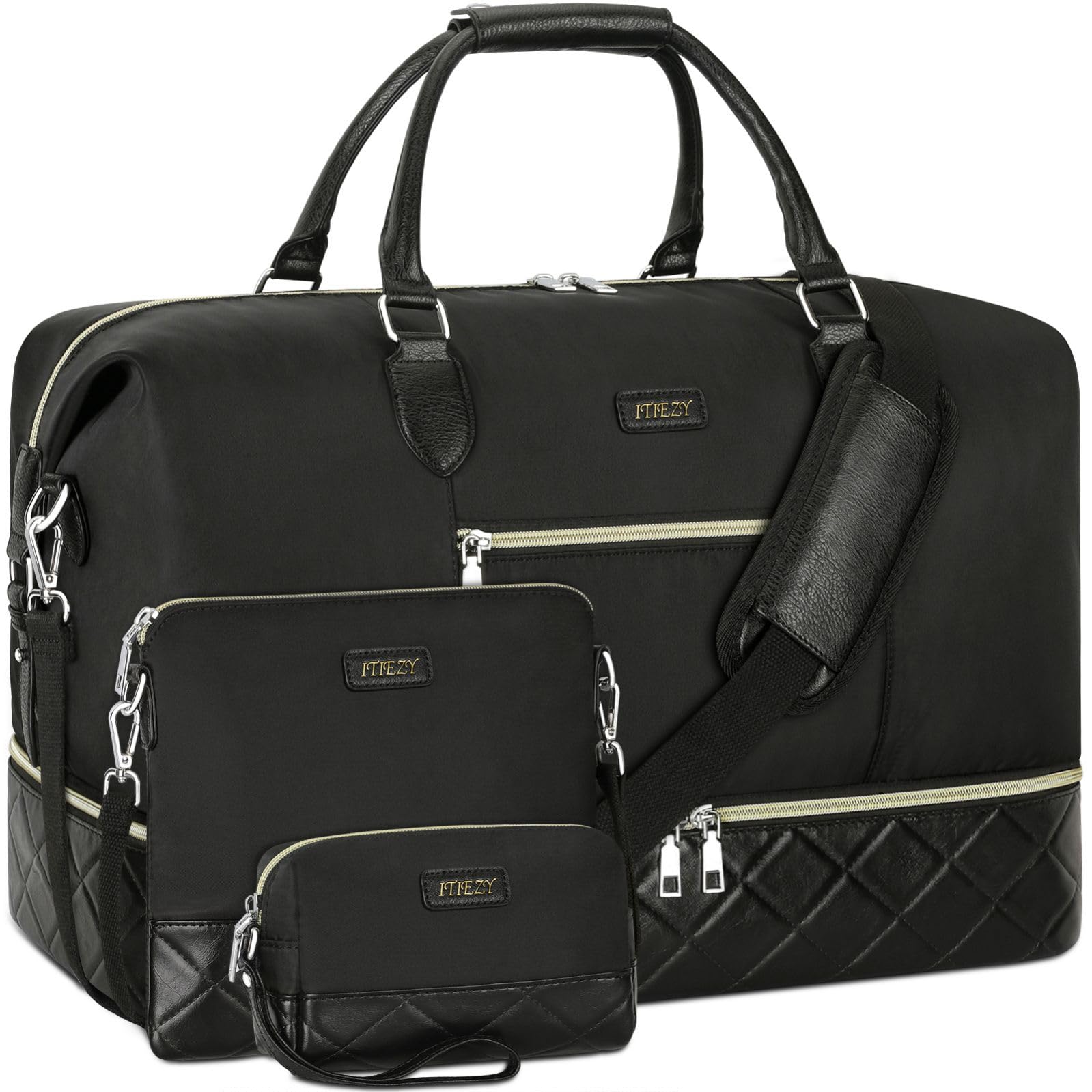 Weekender Bag for Women, Travel Duffel Bag Carry On Overnight Bag with ...