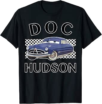 Amazon.com: Disney Pixar Cars Doc Hudson Finish Graphic T-Shirt: Clothing