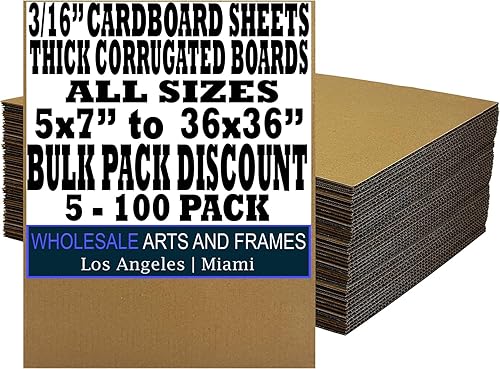Large Corrugated Cardboard Sheets 30x30 10Pk.3/16 Thick Cardboard Sheet ...