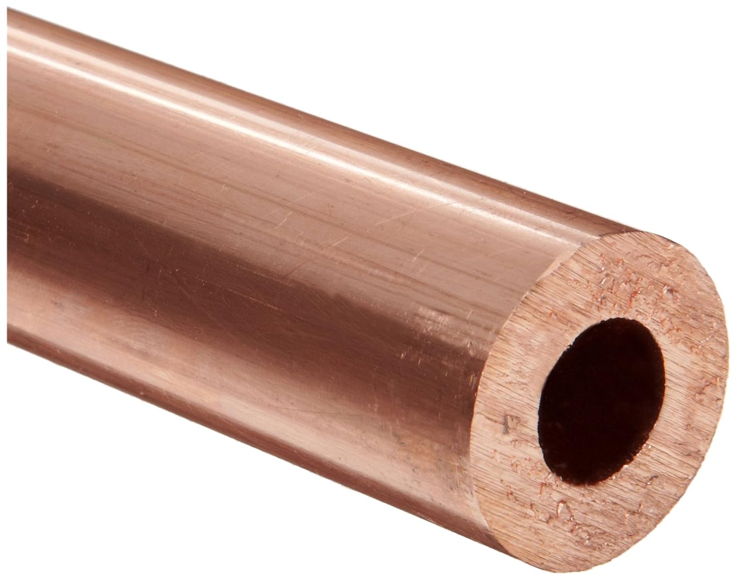 12 Length Copper 101-H04 Round Tubing 2.75 ID 1/2 Wall 3-3/4 OD ASTM ...