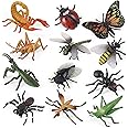 Amazon.com: SIENON Realistic Insect Toys Figures-12Pcs Large Plastic ...