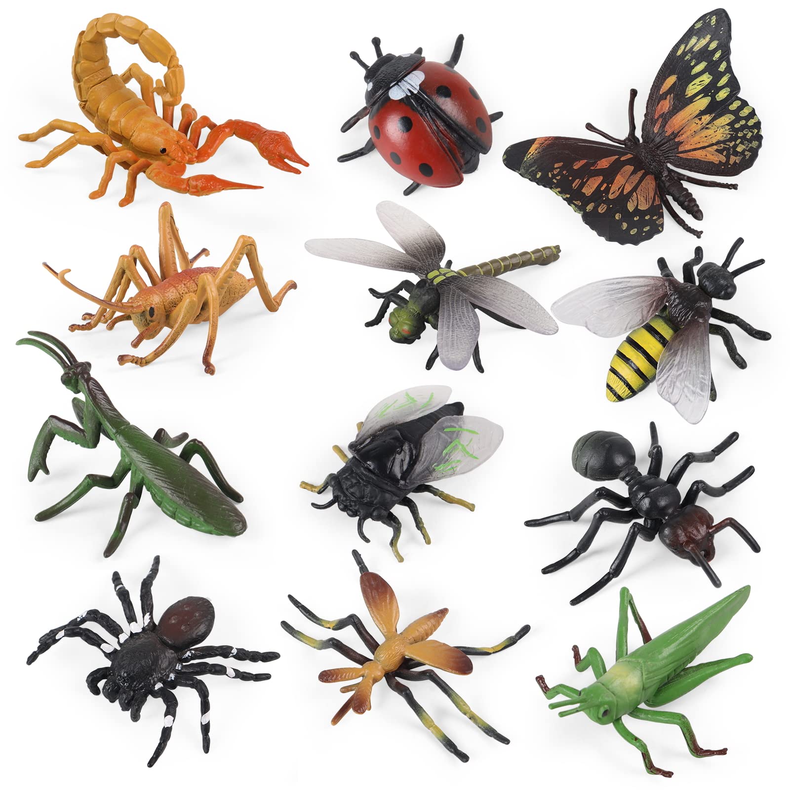 Mua Realistic Insect Toy Figures 12 Pieces Large Plastic Beetle Figures ...