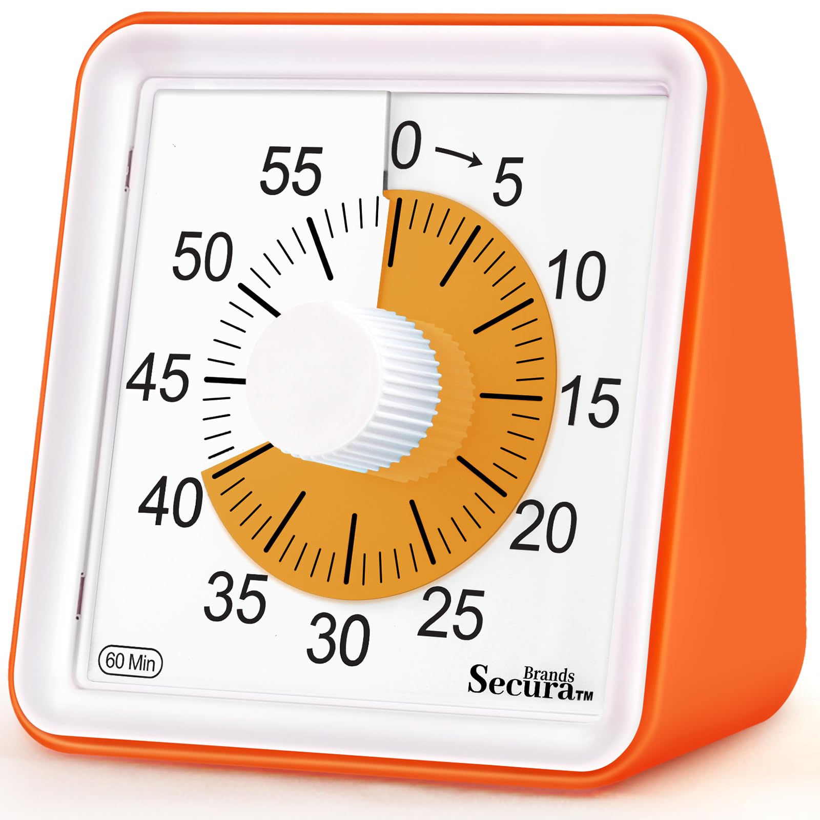 Secura 60 Minute Essential Visual Timer for Kids, Countdown Clock Timer ...