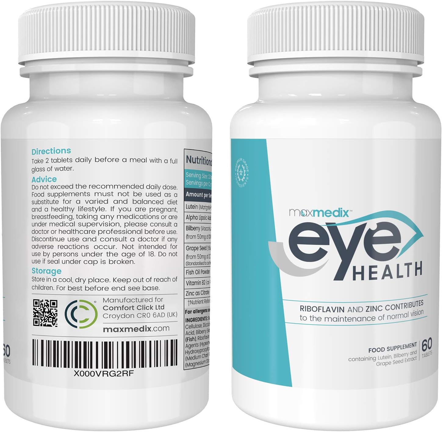 Eye Health Care Lutein Multivitamin Supplement – Capsules for Healthy ...