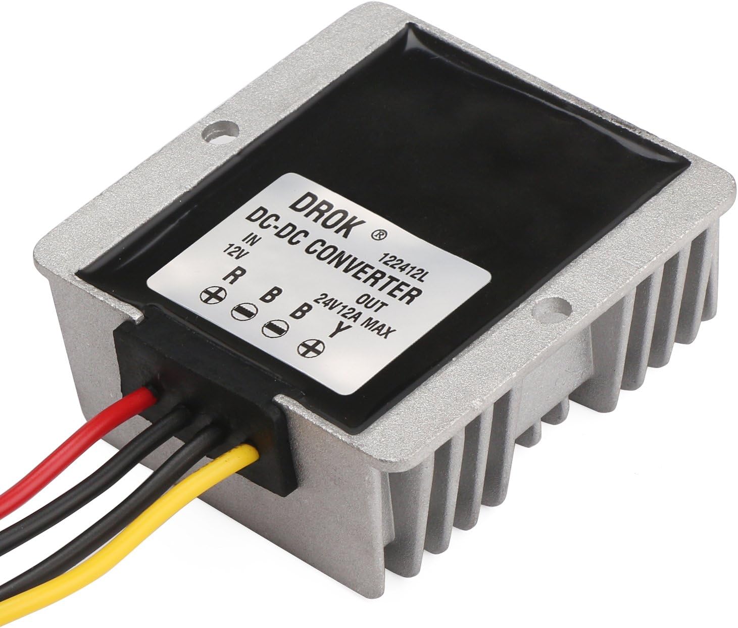 DROK® Waterproof DC-DC Boost Converter 12V to 24V: Amazon.co.uk ...