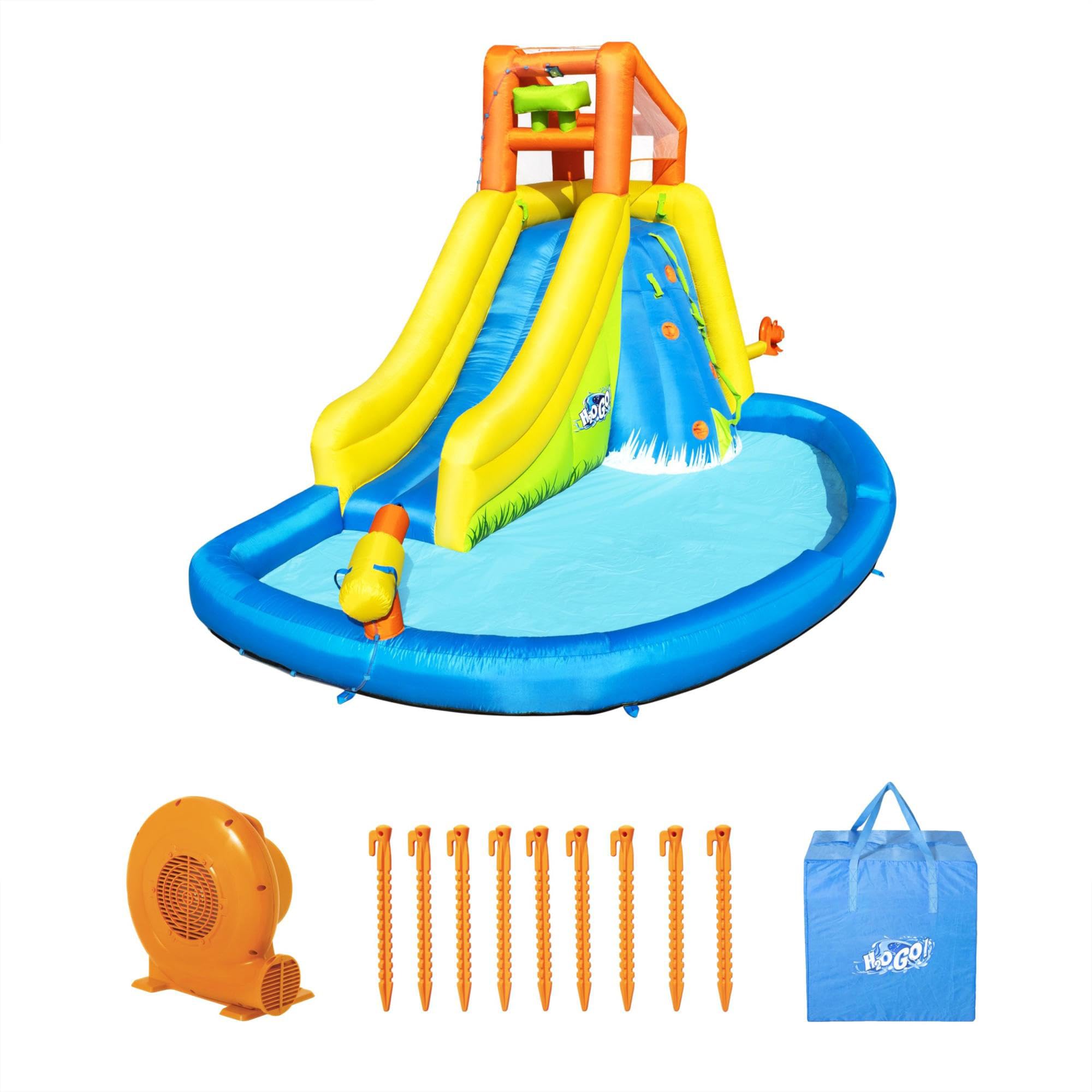 Bestway H2OGO Mount Splashmore Kids Inflatable Outdoor Backyard Water ...