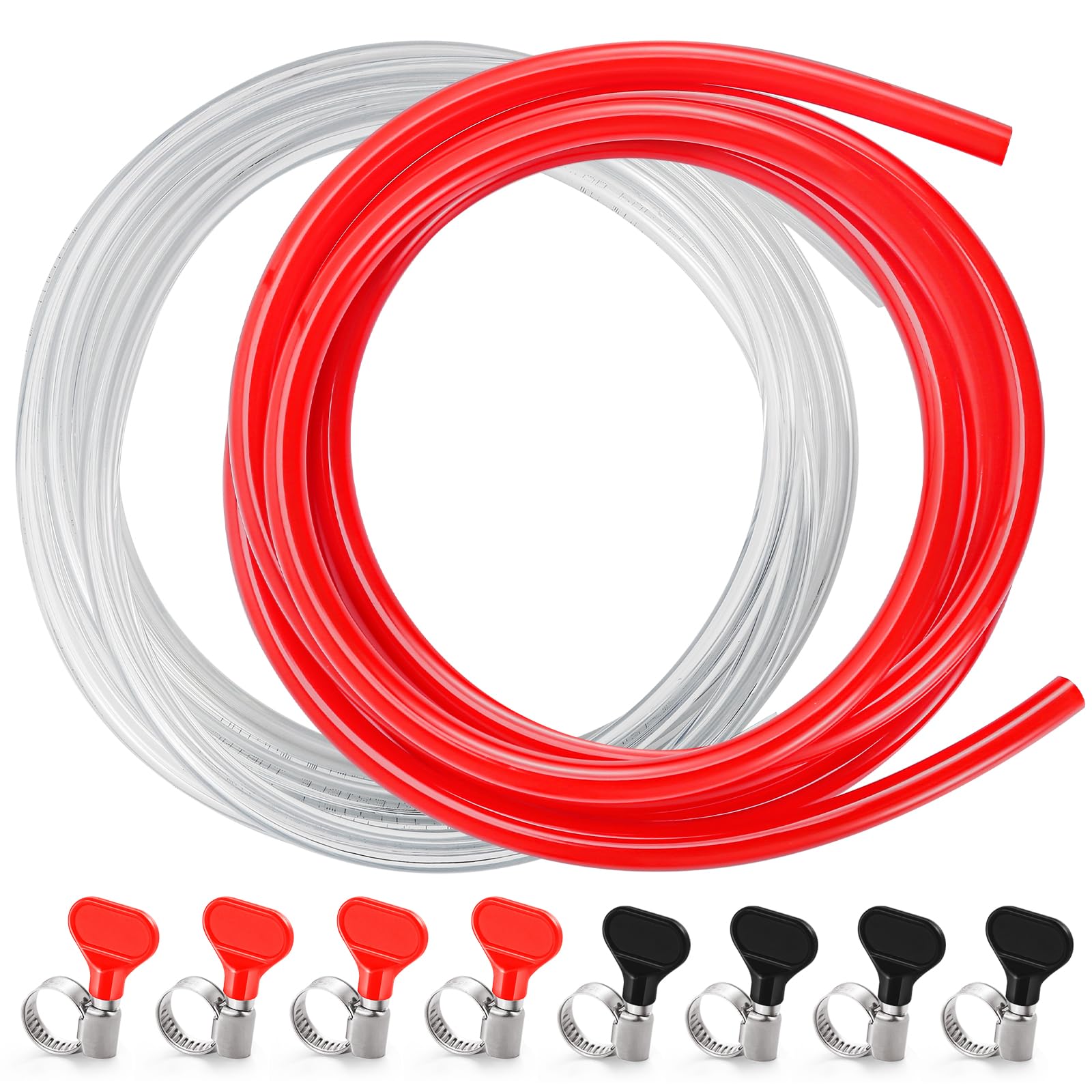 Kegerator Beer Co2 Gas Dual Lines Kit, 10ft 3/16" Keg Beer Lines Tubing ...