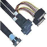 Amazon.com: LetLinkSo PCIe 5.0 MCIO x4 to EDSFF 1C Cable for E1.S E1.L ...
