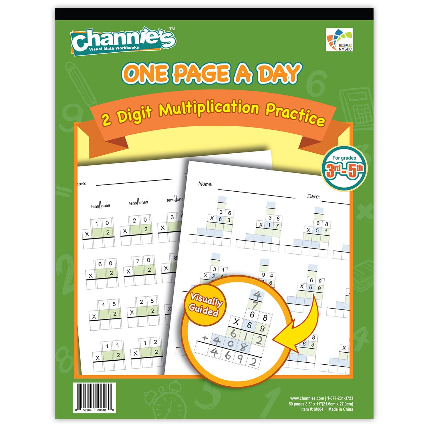 Mua Channie’s One Page A Day Two Digit Multiplication Practice, Double ...
