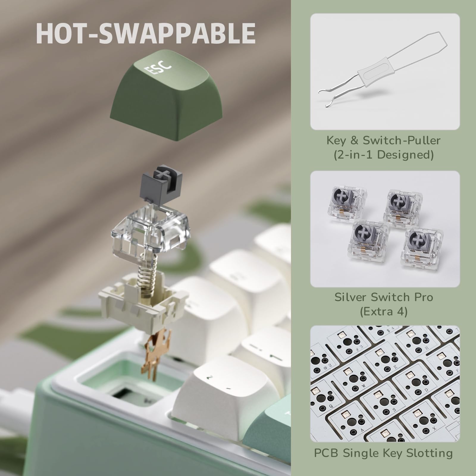 Mua RK ROYAL KLUDGE R75 Mechanical Keyboard Wired with Volume Knob, 75% ...