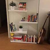 Amazon.com: Monarch Specialties I Tempered Glass Bookcase, 60", Glossy ...