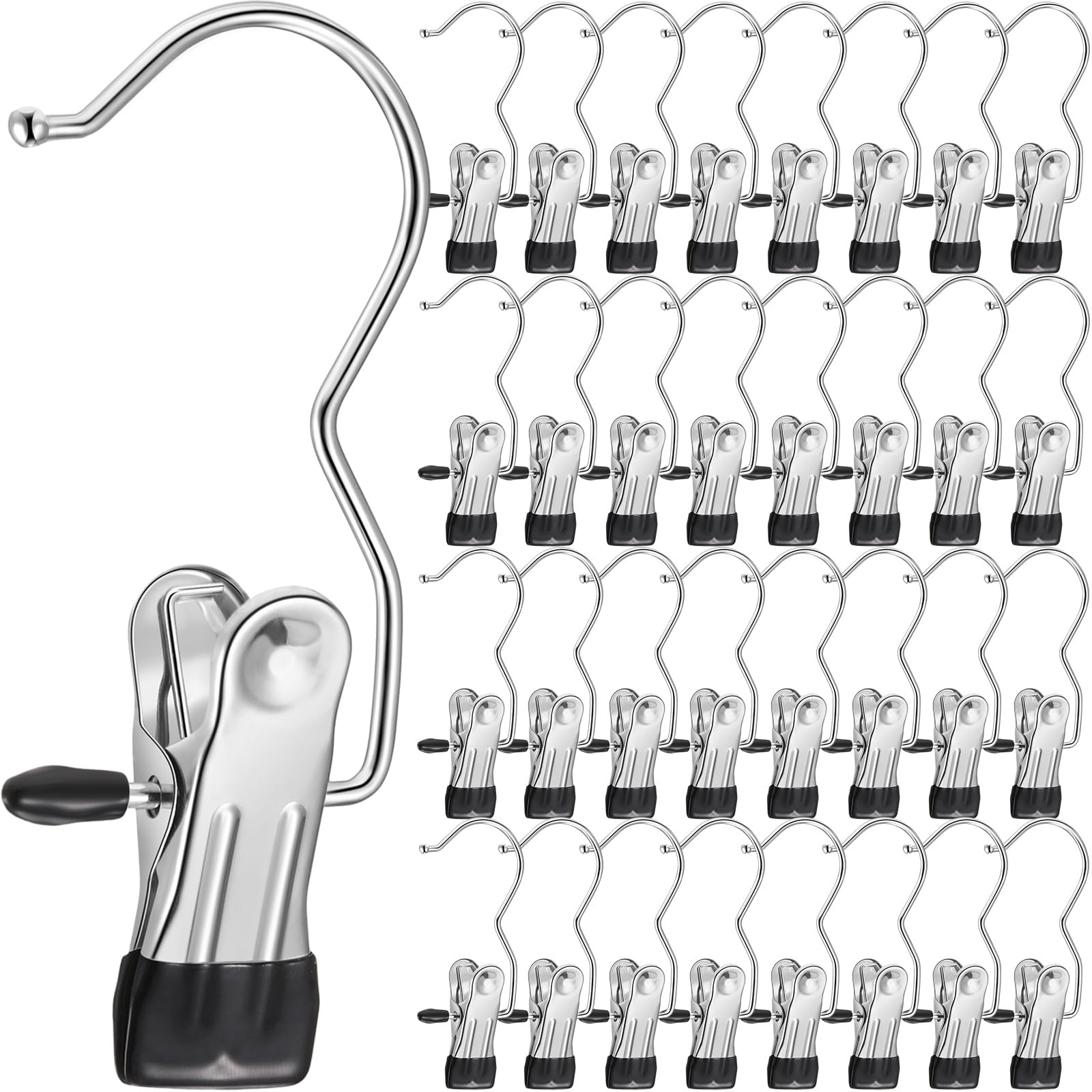 Yinder 250 Pcs Boot Hangers Clips Laundry Hooks Hanging Stainless Steel ...