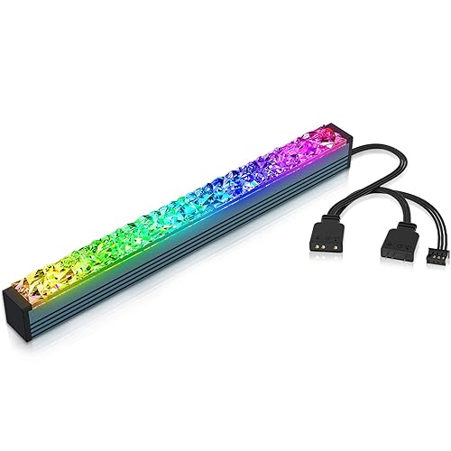 AsiaHorse Acrylic ARGB LED Strip for PC Case with 5V 3-pin ARGB LED and ...