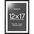 Amazon.com - Homeforia 12x17 Picture Frame Black Wood, High End Oak ...