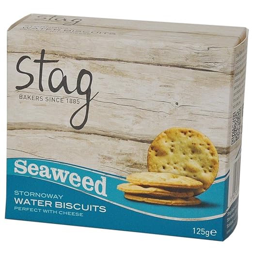 Stag Seaweed Water Biscuits 125g: Amazon.co.uk: Grocery