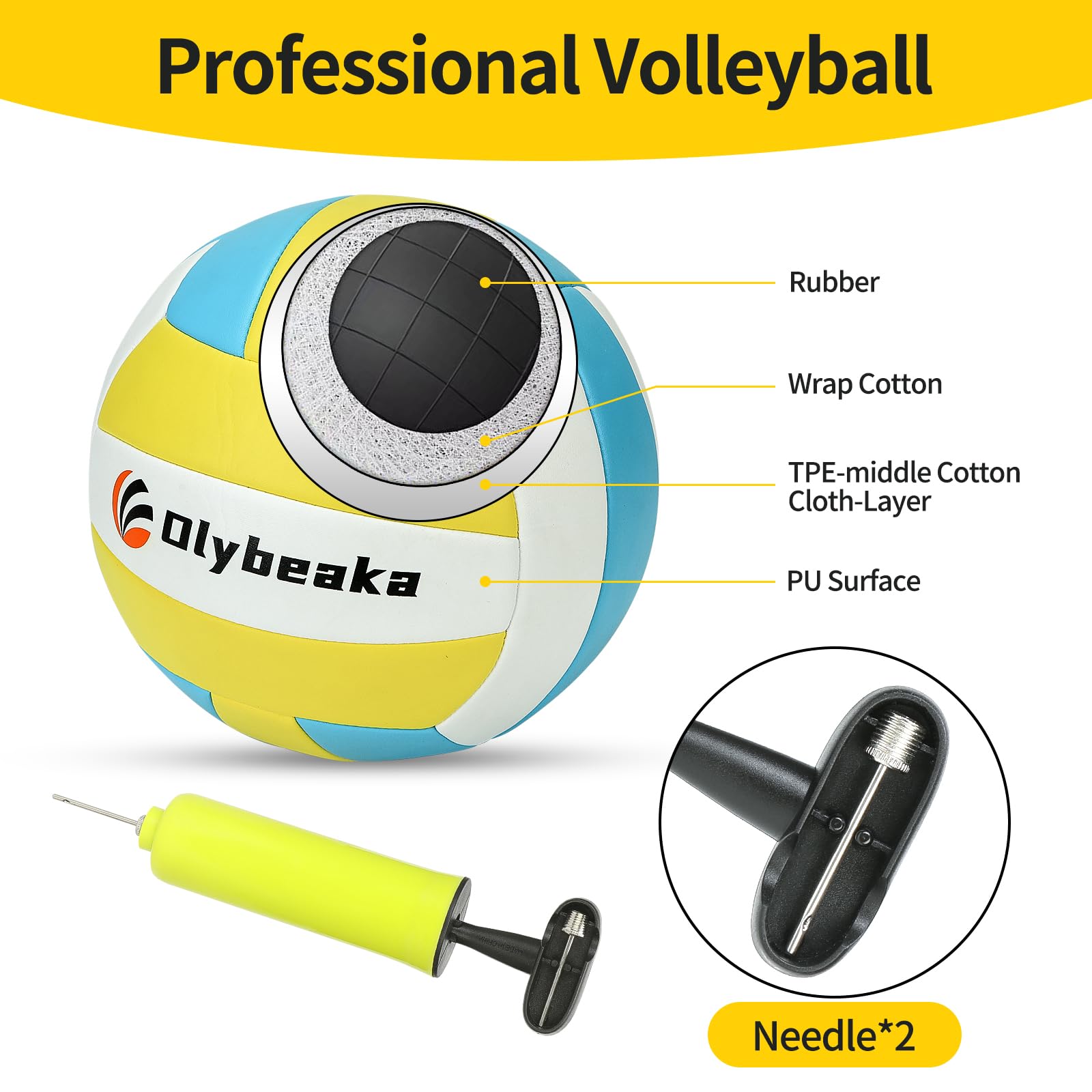 Mua 32ft Regulation Size Portable Outdoor Volleyball Net Set System for ...