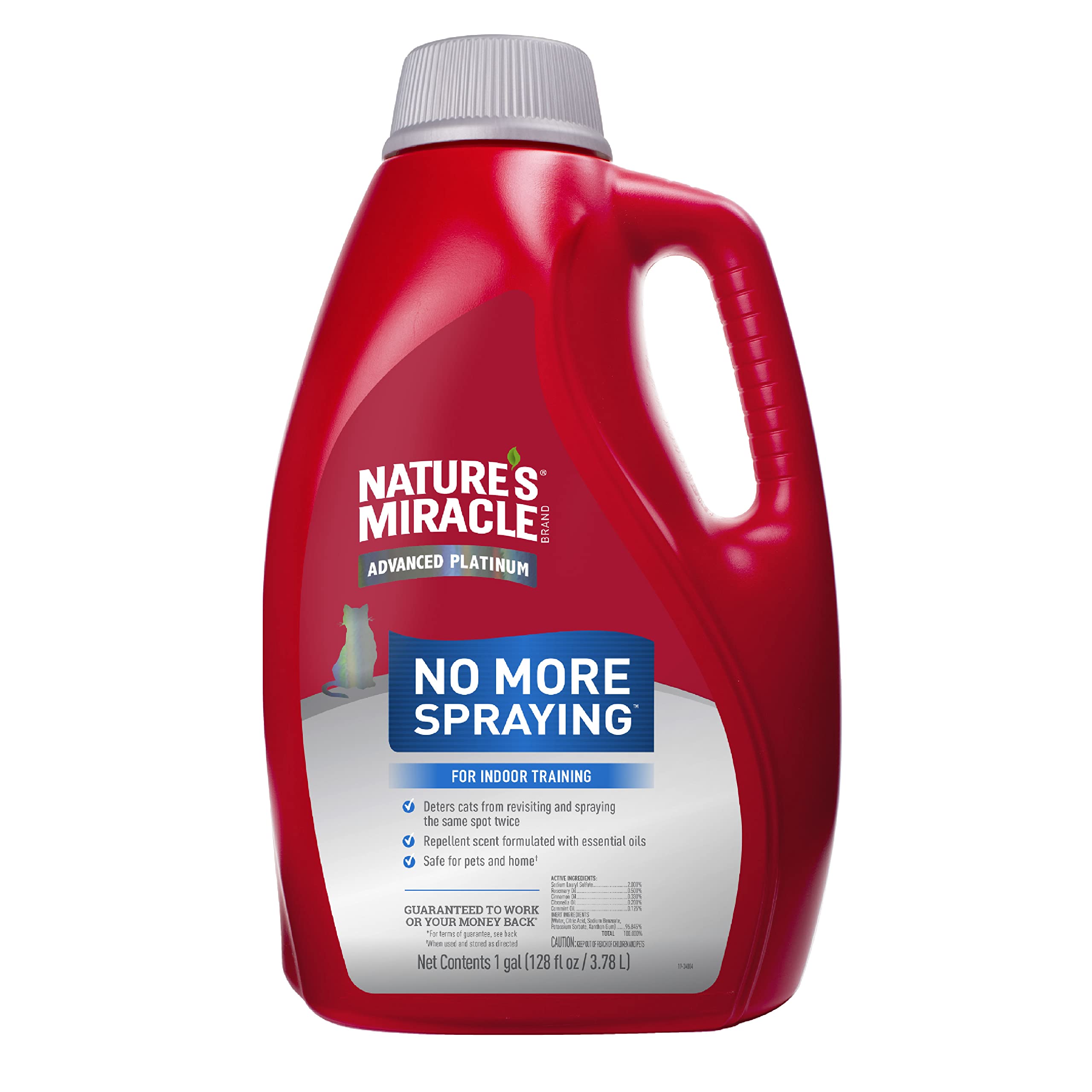 Nature's Miracle Advanced Platinum No More Spraying, 128 Ounces, Helps ...