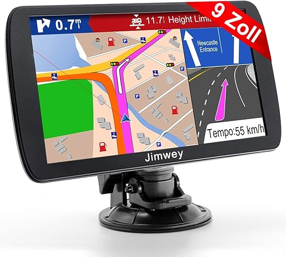 Jimwey GPS Navi Navigation für Auto LKW PKW 9 Zoll 16GB: Amazon.de ...