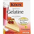 Amazon.com : Knox Unflavored Gelatin (4 Envelopes) : Cooking And Baking ...