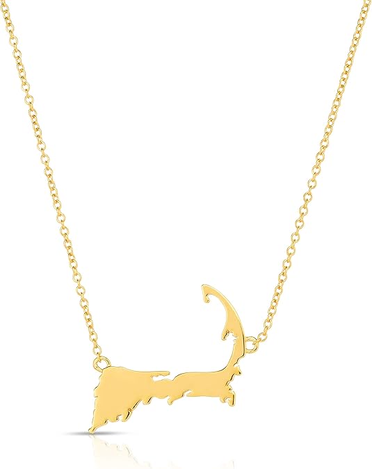 Amazon.com: Unique Royal Jewelry 925 Sterling Silver Map of Cape Cod ...