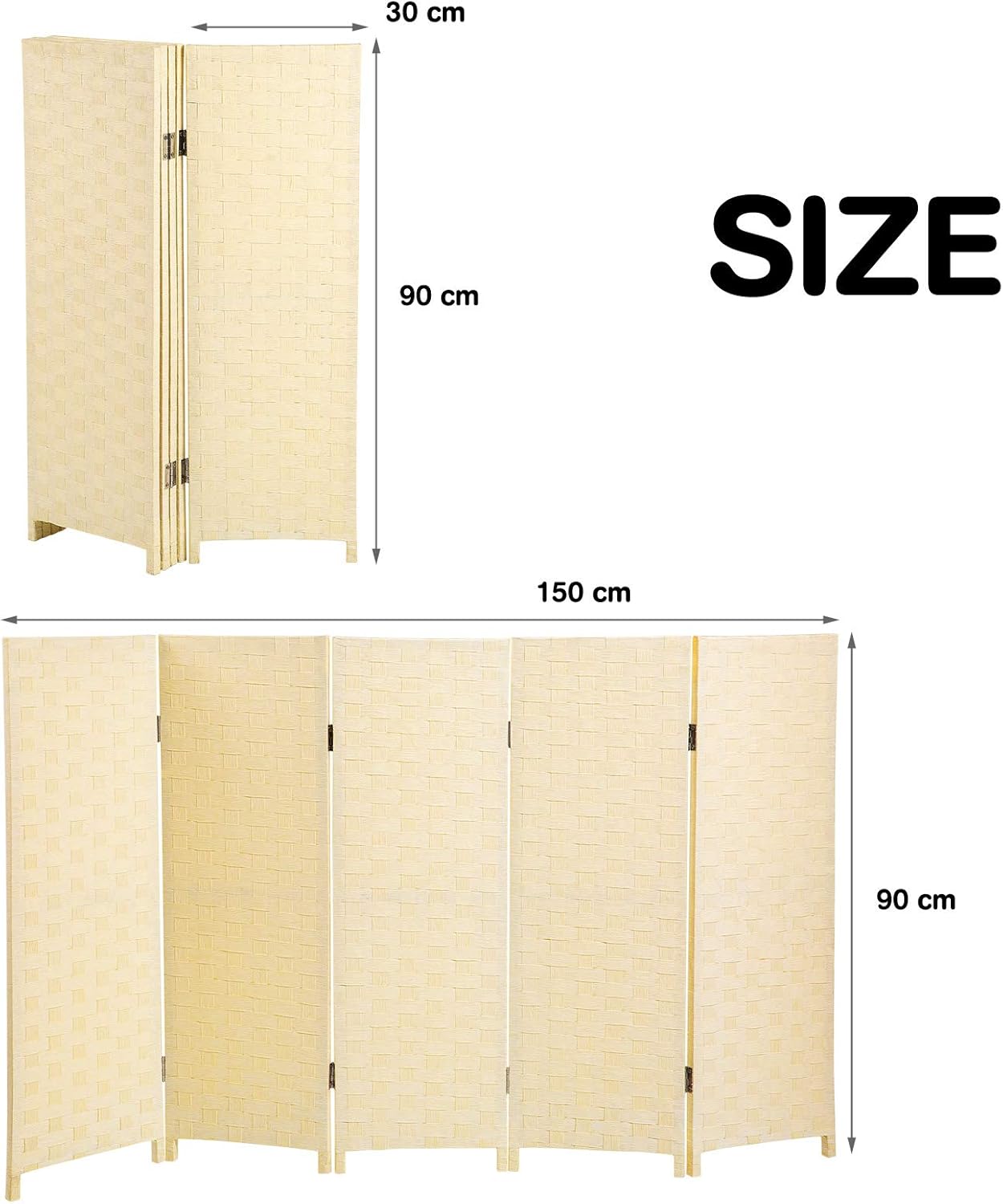 Yangbaga Cat Litter Box Privacy Screen, 3.1′ High 5′ Wide Foldable and ...