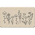 Amazon.com: Lacosu Farmhouse Rustic Wildflower Flower Floral Door Mat ...