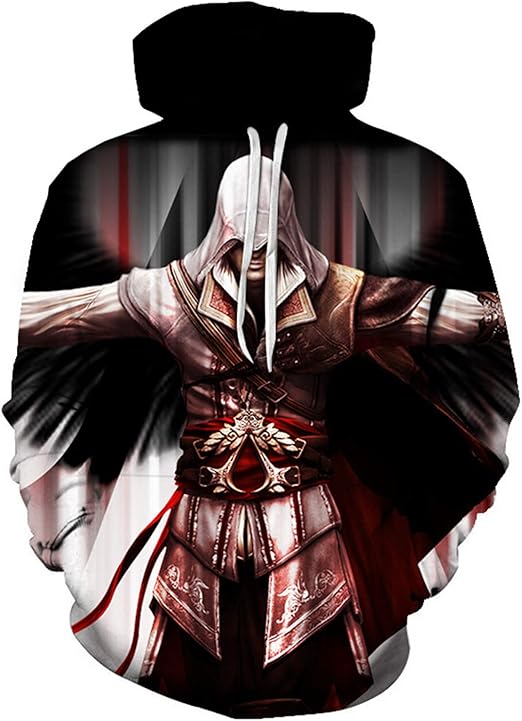 PLMNK-Assassin'S Creed-Pull-Over De Dibujos Animados En 3D, Suéter De ...