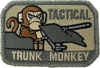 Amazon.com: Tactical Trunk Monkey Morale Patch (ACU Dark (Foliage Green ...