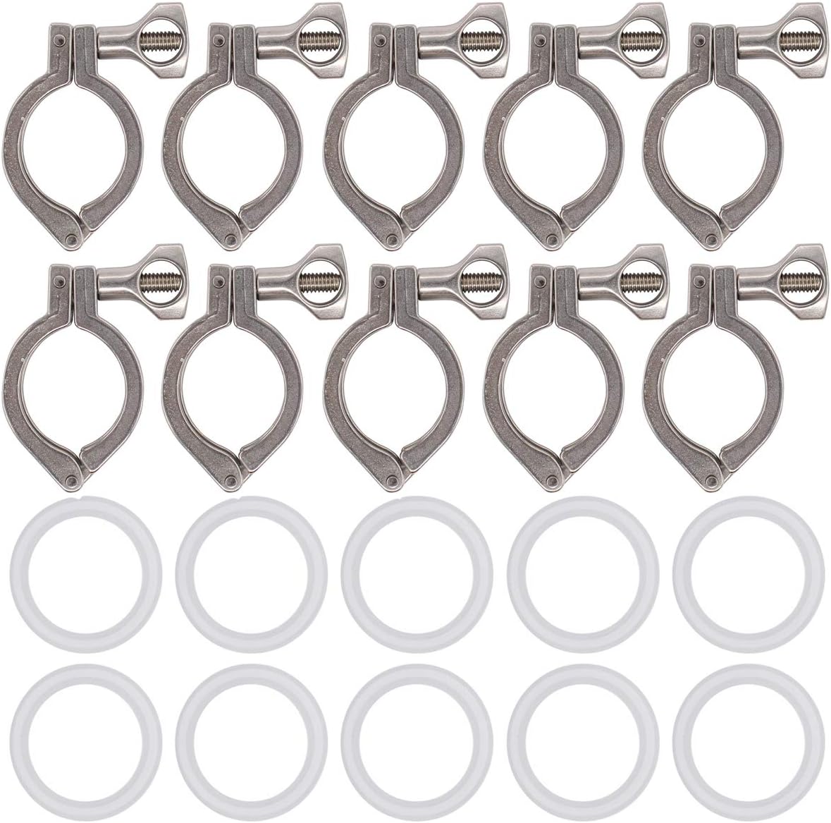 Amazon.com: ApplianPar Heavy Duty 1.5 Inch Tri-Clamp 304 Stainless ...