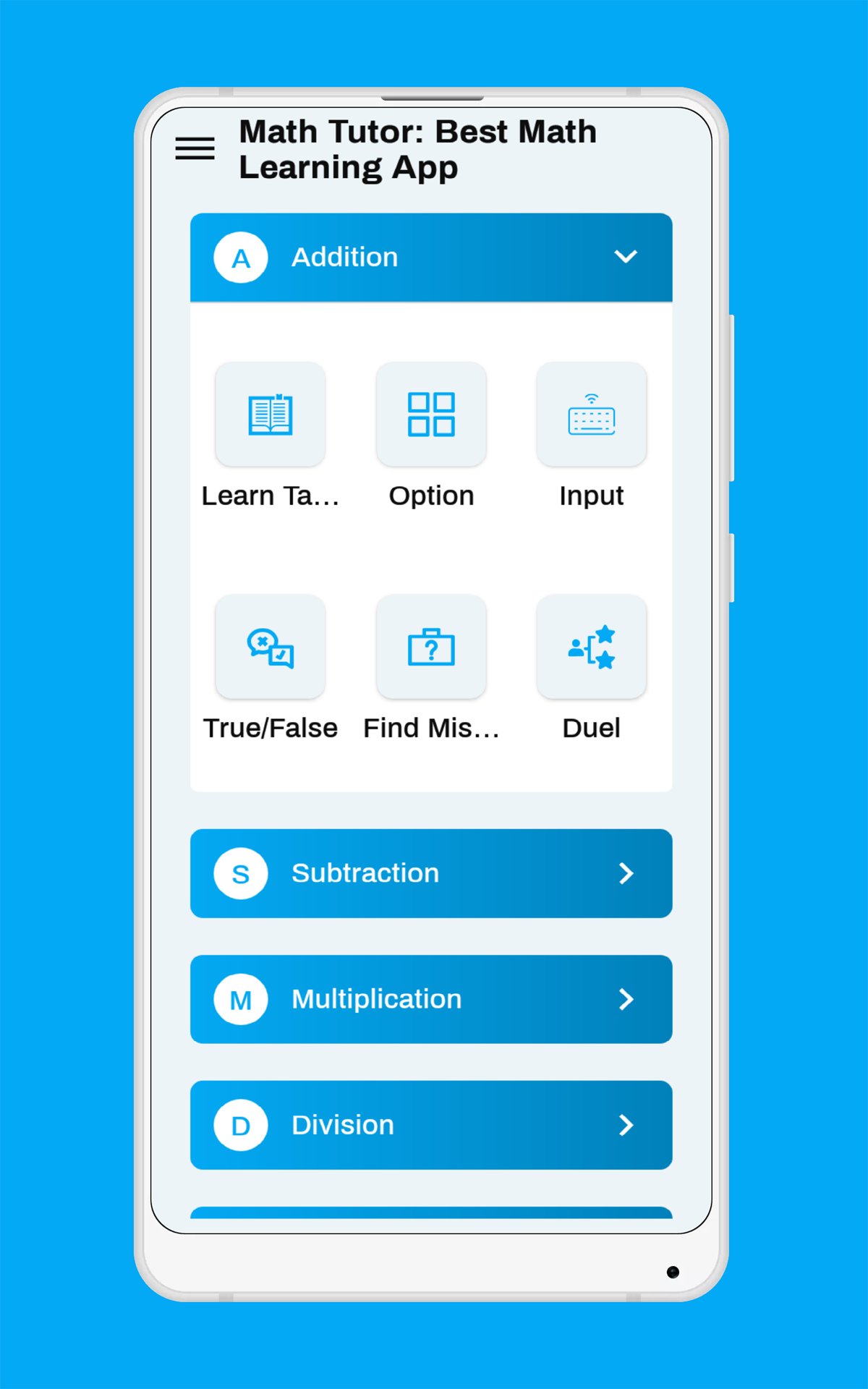 Amazon.com: Math Learning & Math Quiz App (Quick and easy Math Learning ...