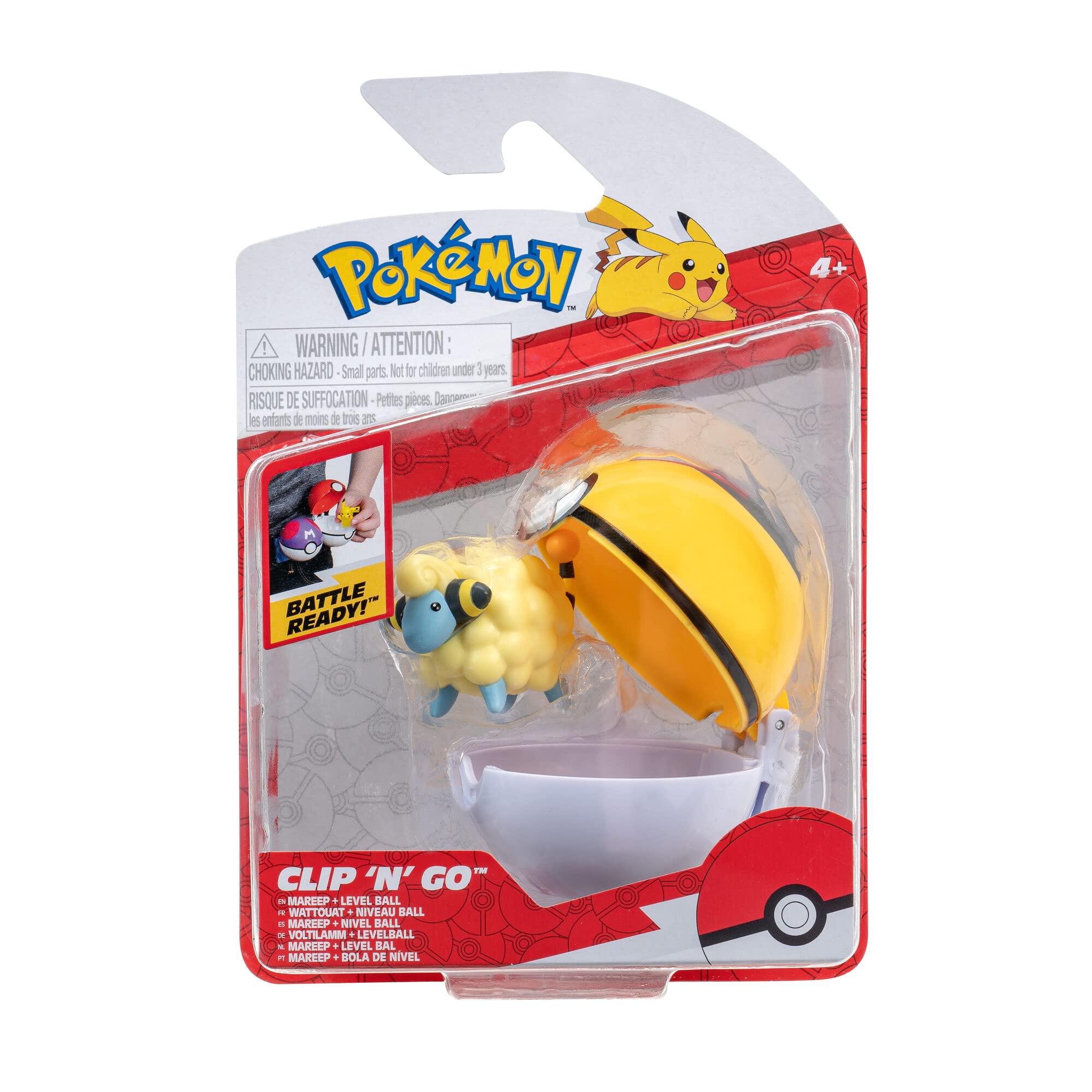 Mua PKW3137 - Clip 'n'Go Poké Balls - Voltilamm & Level Ball, Official ...