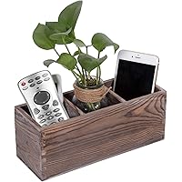 Rustic 3-Slot Wooden Remote Control Holder – Caddy Holder for ...