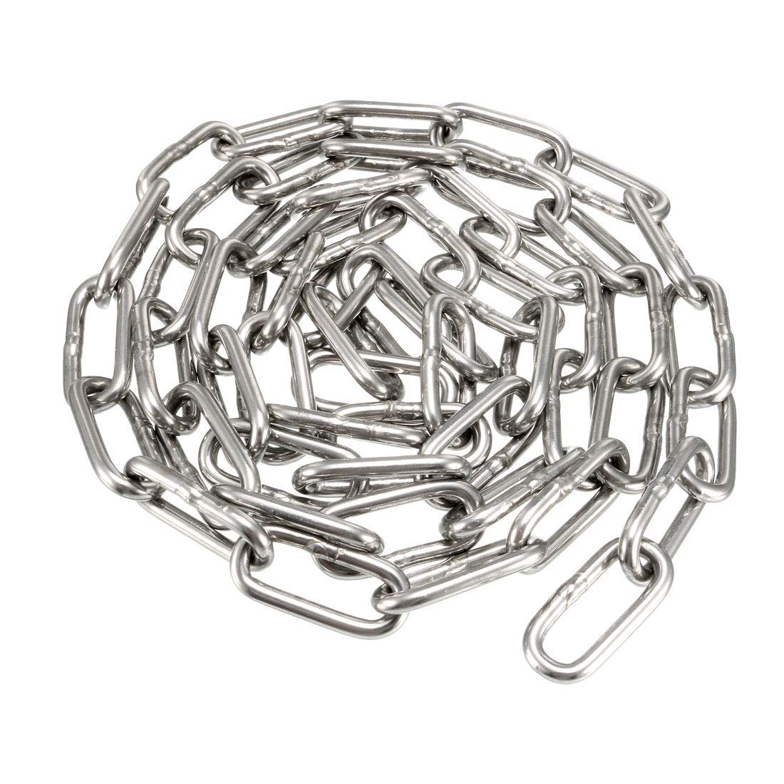 1/4 Inch by 50 Feet Mophorn Grade 30 Chain 1/4 Inch by 50 Feet Length ...