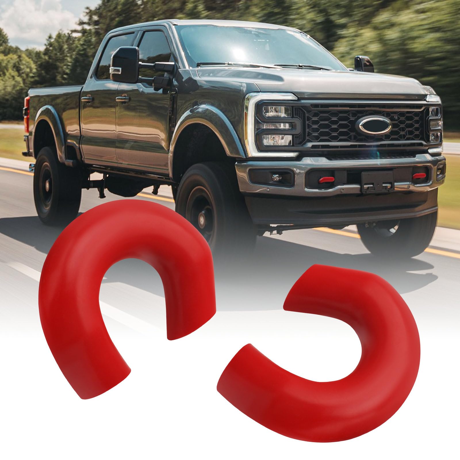 TECHPICCO Tow Hooks Covers for Ford Super Duty F250 F350 F450 2017-2025 ...