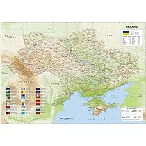 Geographic Map Ukraina