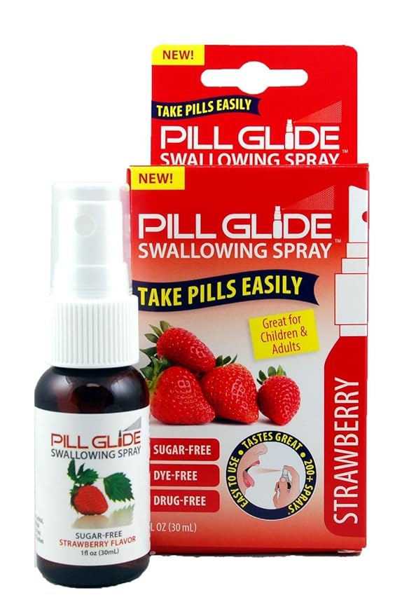 Amazon.com : Pill Glide Take Pills Easily Strawberry Swallowing Spray 1 ...