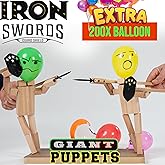 Amazon.com: Balloon Bamboo Man Battle - Exciting 2-Player Wooden ...