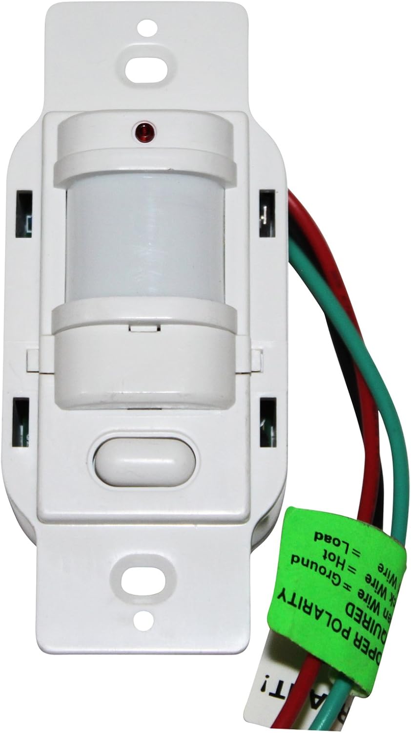 RAB Lighting LOS1000 Occupancy Sensor 1000W Automatic Wall Switch ...