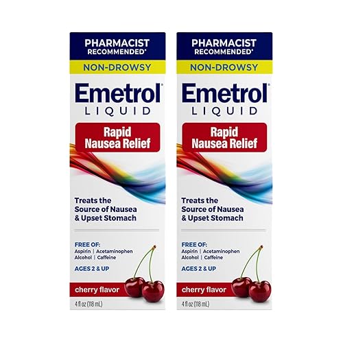 Emetrol Non-Drowsy Liquid Nausea Relief - Upset Stomach Medicine ...
