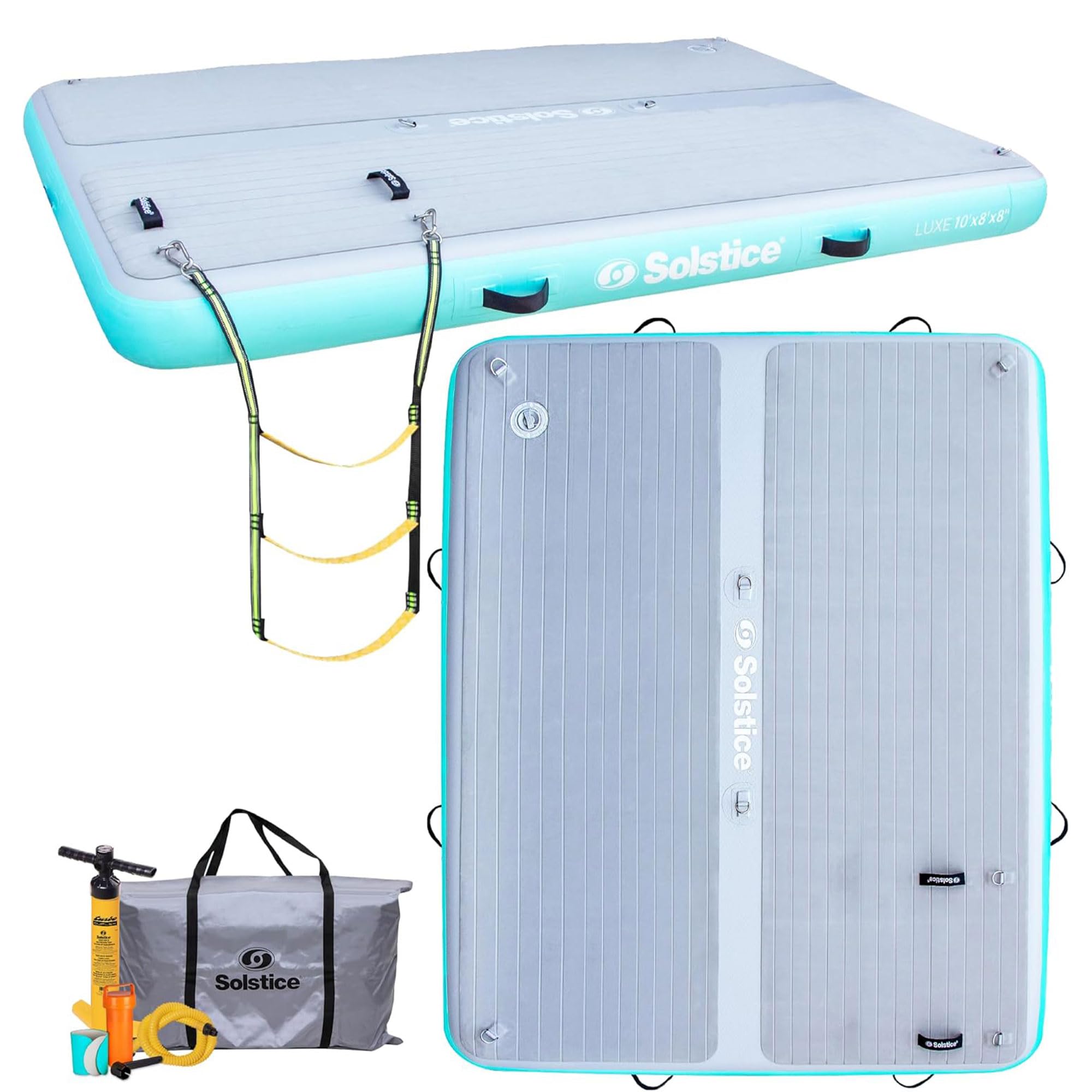 Solstice Original Floating Inflatable Luxe Dock Platform 10 X 8 FT ...