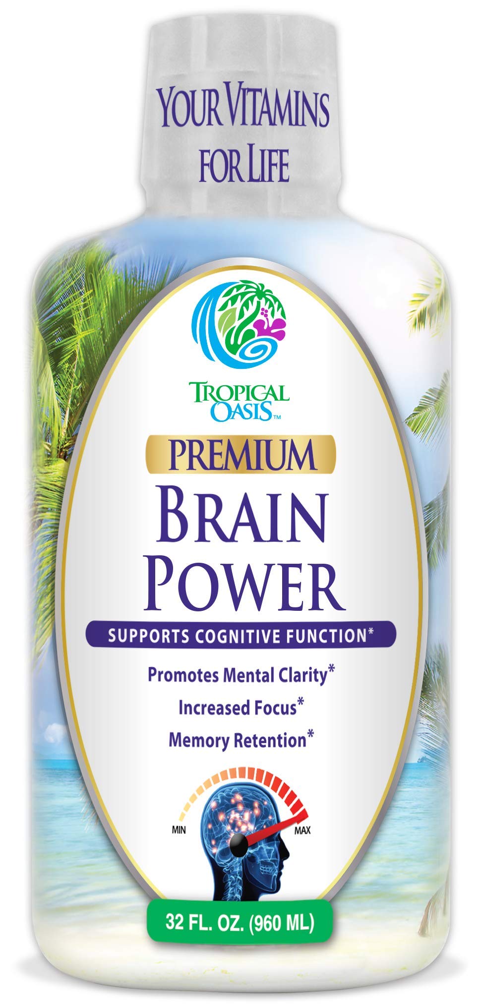 Mua Brain Power | Liquid Nootropic Supplement - Promotes Mental Clarity ...