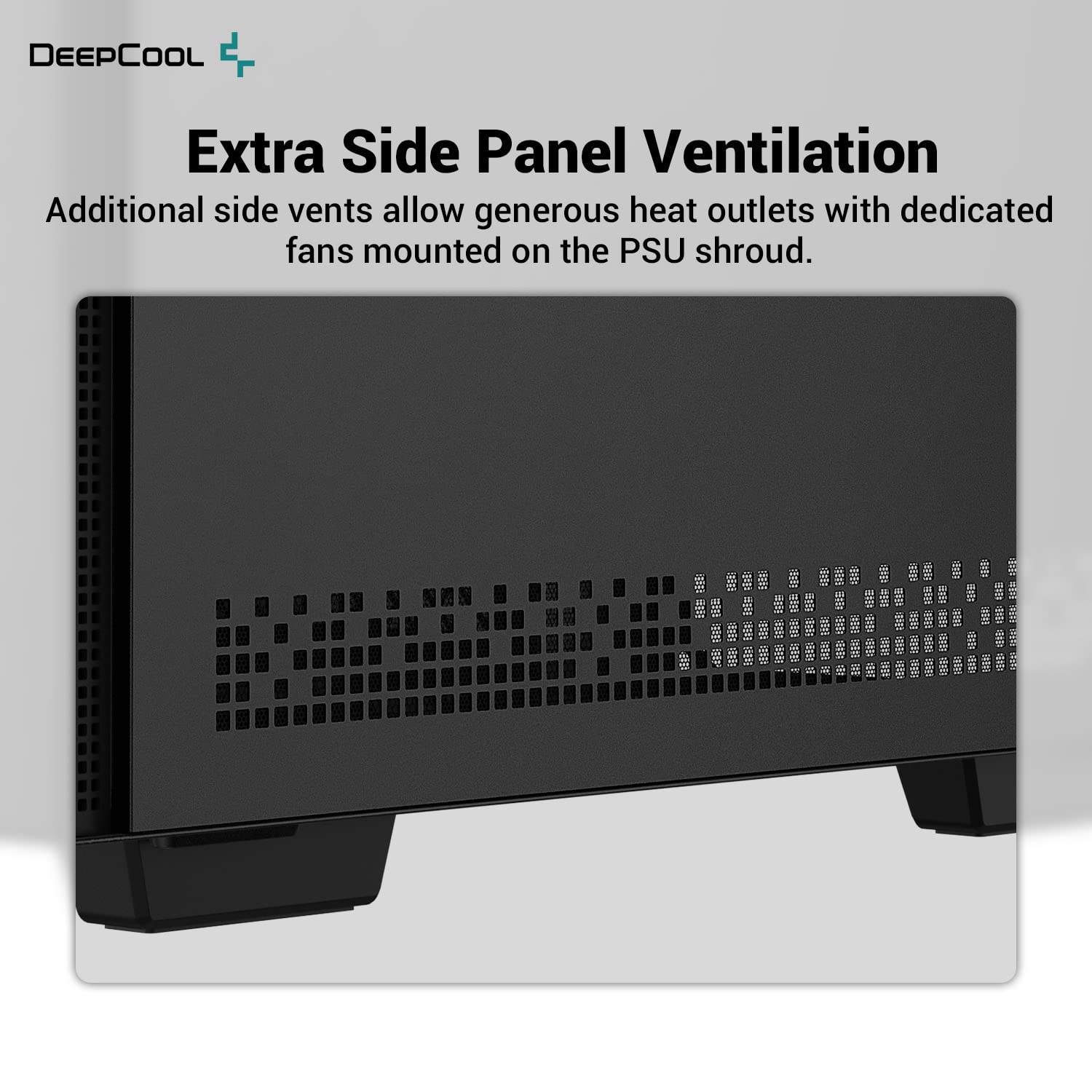 DeepCool CH370 Micro ATX Gaming Computer Case, 120mm Rear Fan Pre ...