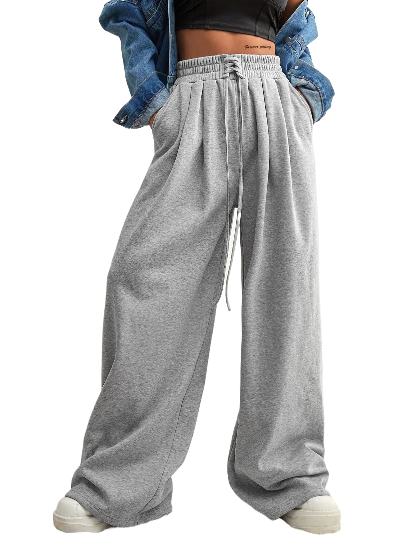 SOFIA'S CHOICE Women's High Waist Drawstring Sweatpants with Pockets ...