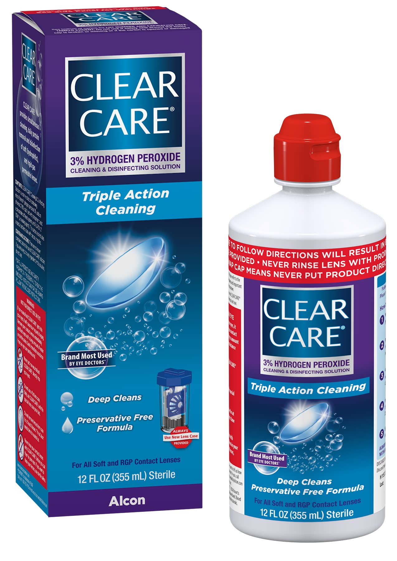 Mua Clear Care CARE Cleaning & Disinfection Solution with Lens Case ...