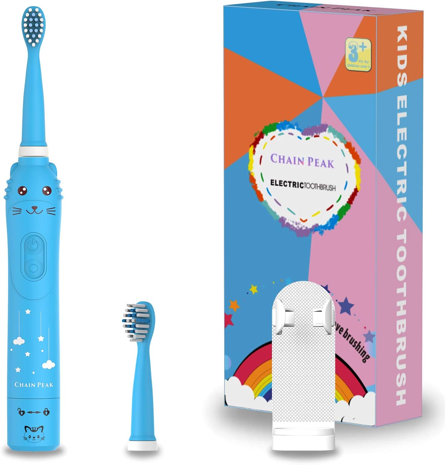Rechargeable Toothbrush for Children, Sonic Toothbrush for Kids, Smart ...