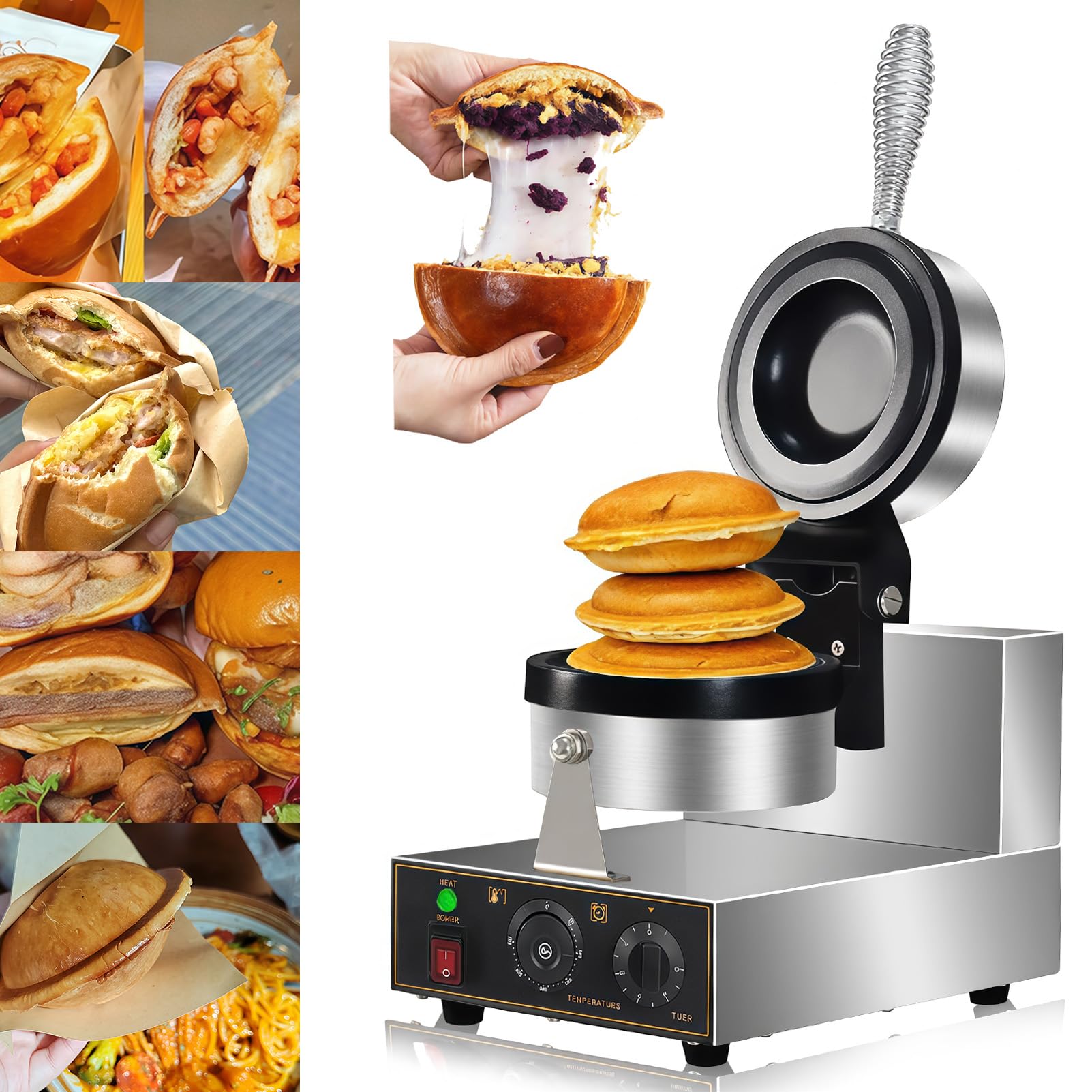 **POWERS ON, DIRTY** Electric Press ufo Burger Machine, Commercial ...