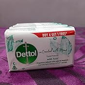 Buy Dettol Co-created with moms Tulsi Bathing Soap, 125gm (Buy 4 Get 1 ...