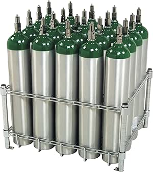 Amazon.com: Stack & Rack Oxygen Tank Storage Rack - Holds 20 E Size ...