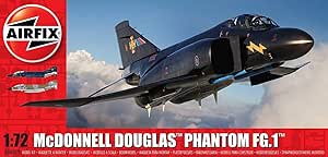 Amazon.com: Airfix Mcdonnell Douglas Phantom FG.1 RAF 1:72 Military ...