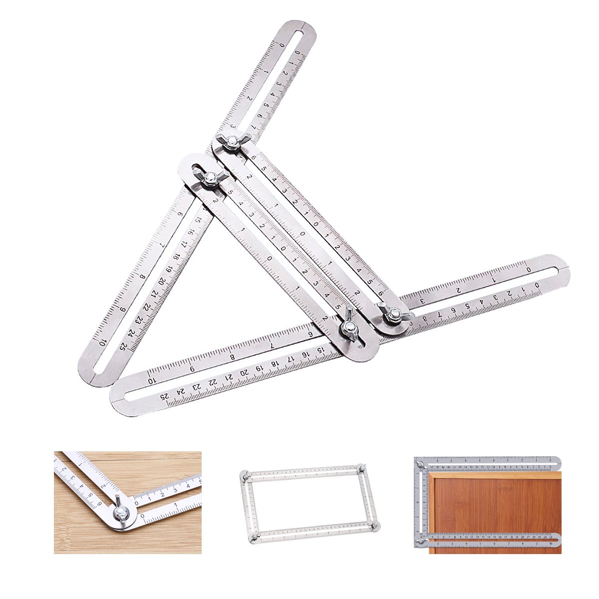 VICKMALL Angleizer Measuring Ruler Multi-Angle Template Tool Angle ...
